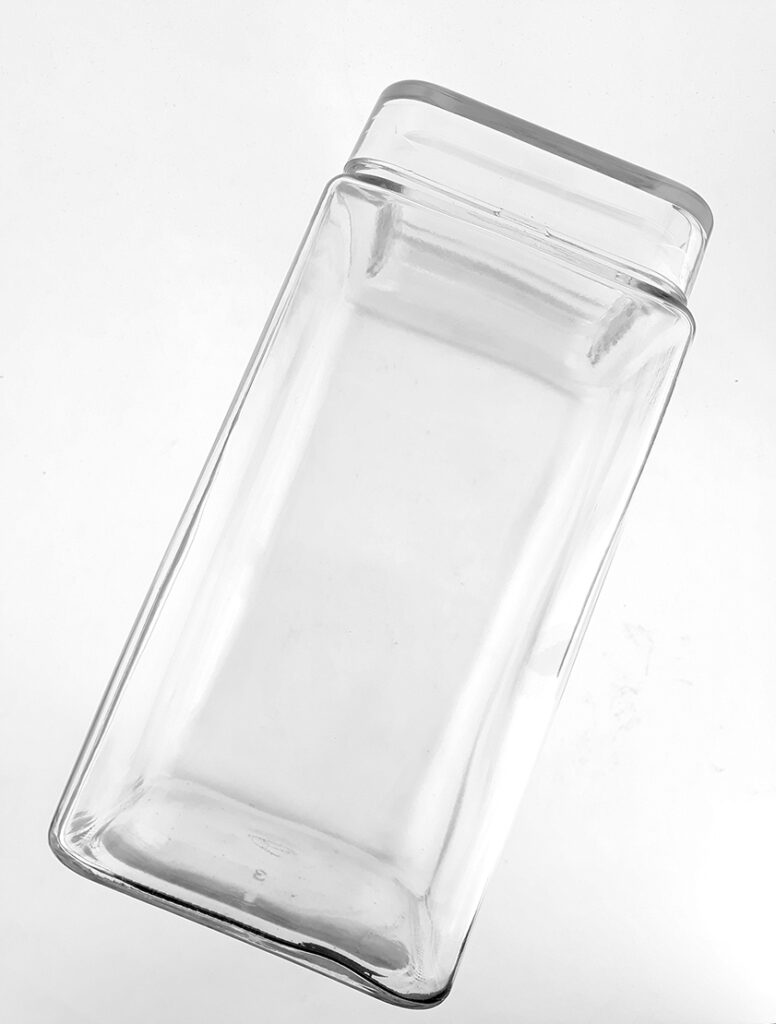 1700ml Storage Glass Jar (Square) - A Bottle Story
