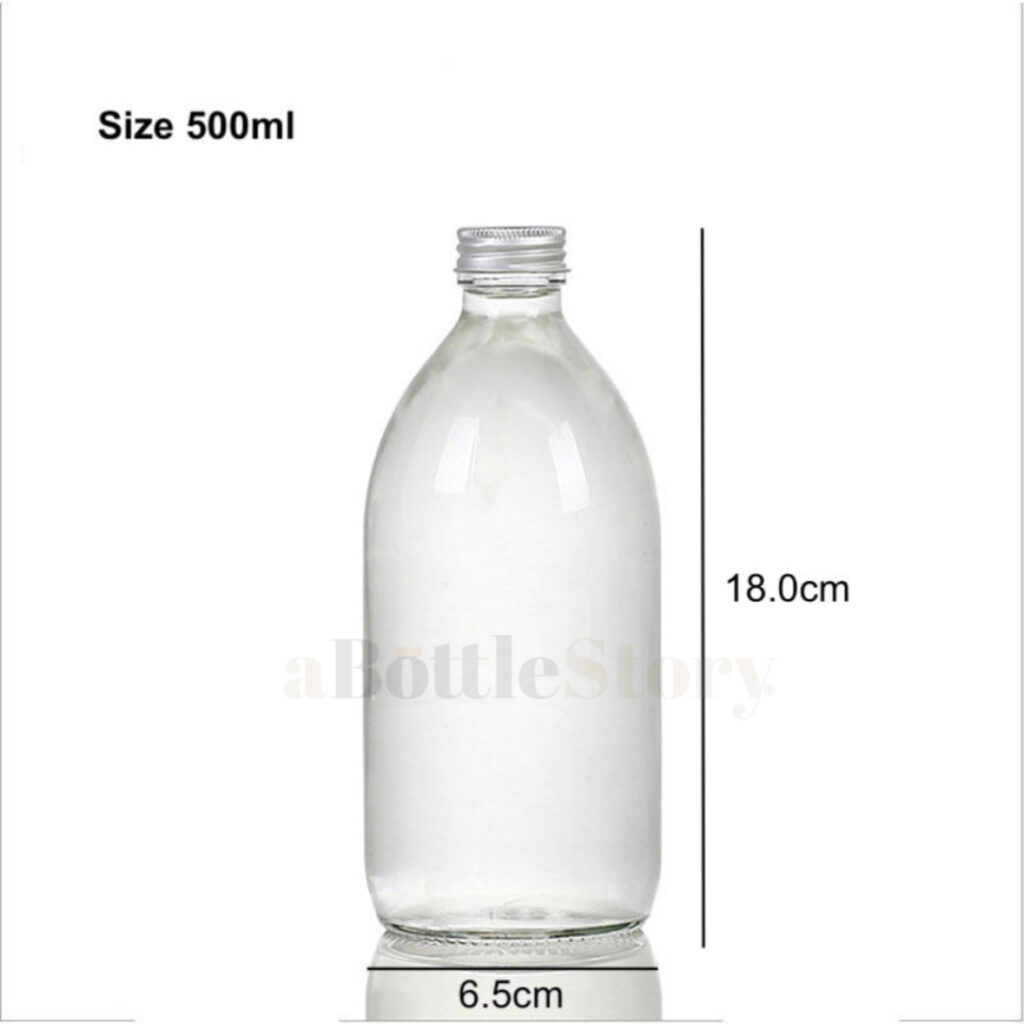 Clear Round Glass Bottle Series - A Bottle Story