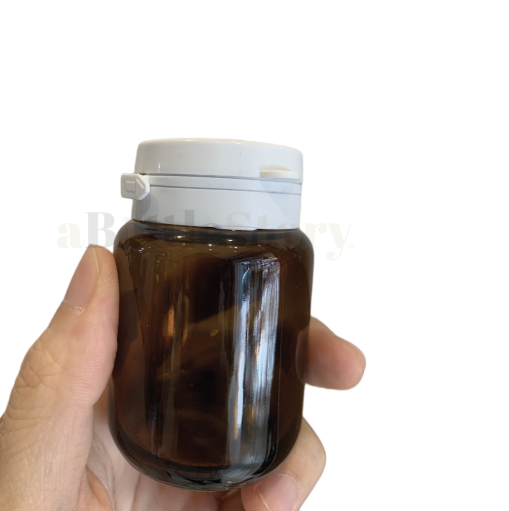 Amber Medicine Glass Bottle Tear Off Cap Series - A Bottle Story