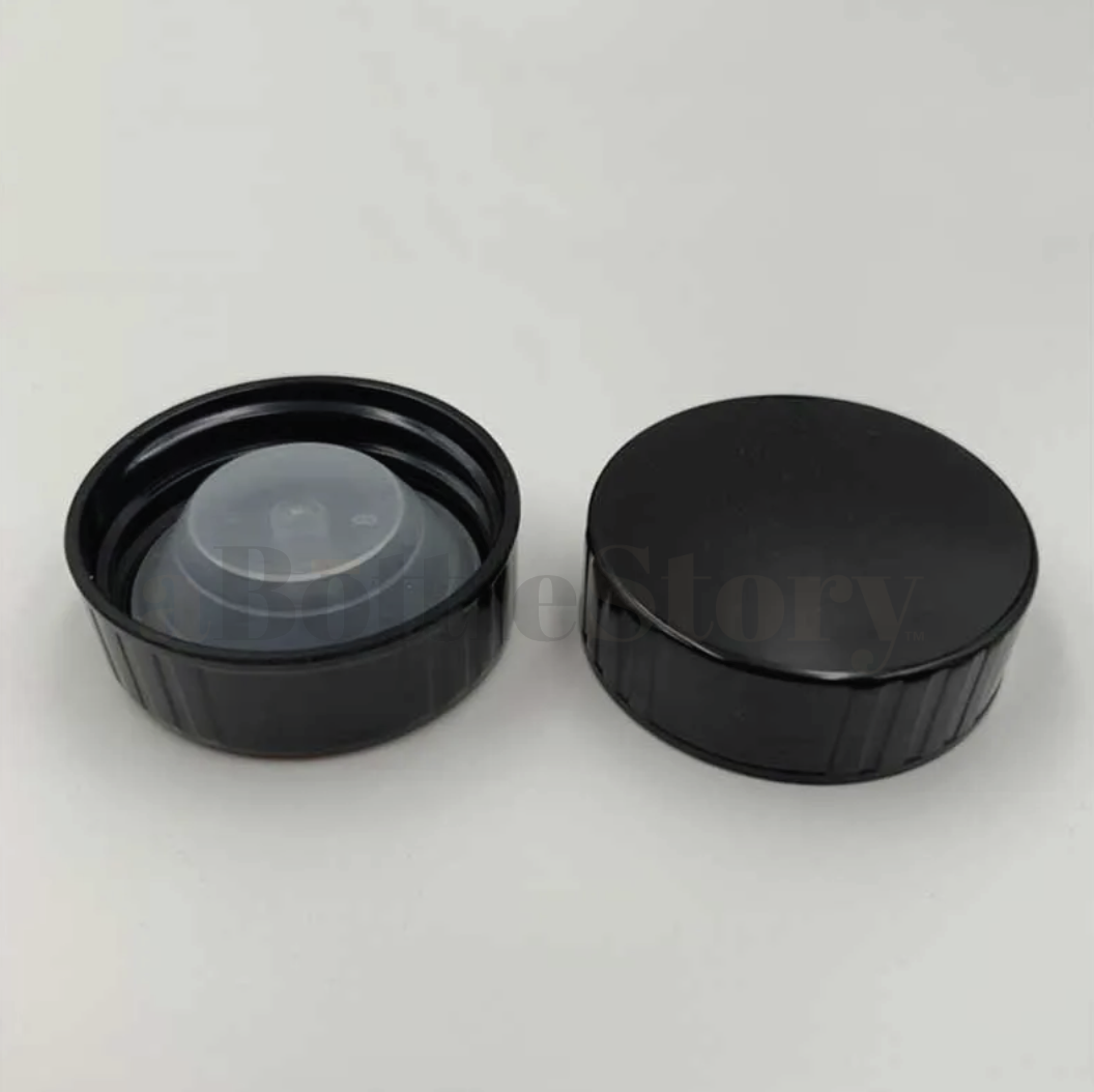Black Phenolic Cap With Poly Cone Insert Polyseal - A Bottle Story