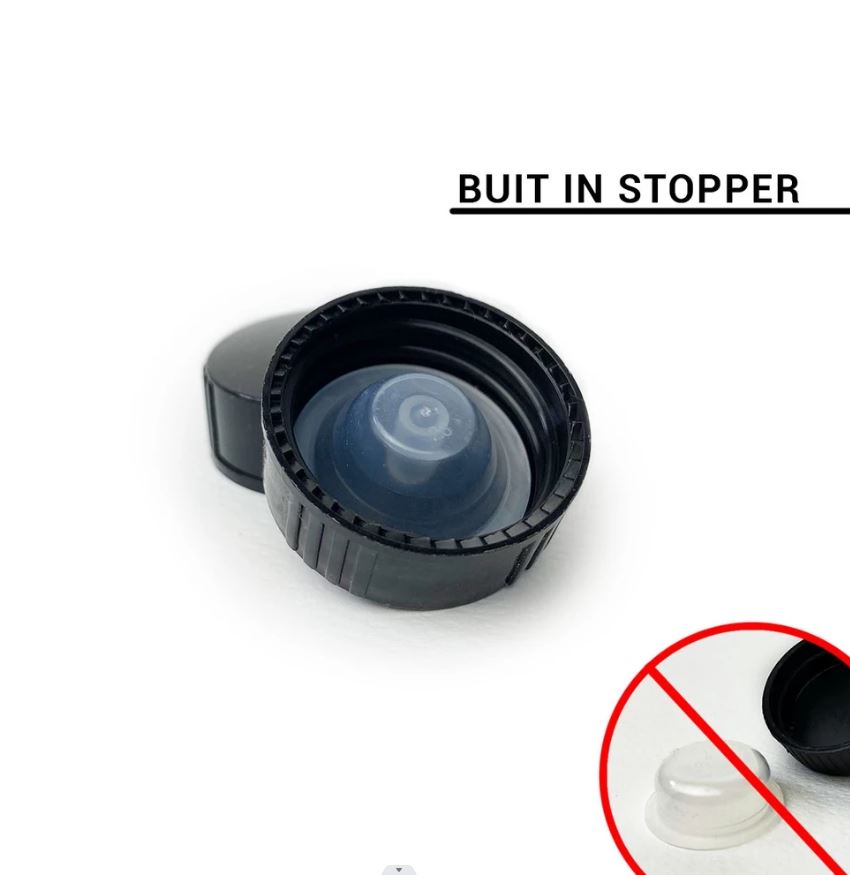 Black Phenolic Cap With Poly Cone Insert Polyseal - A Bottle Story