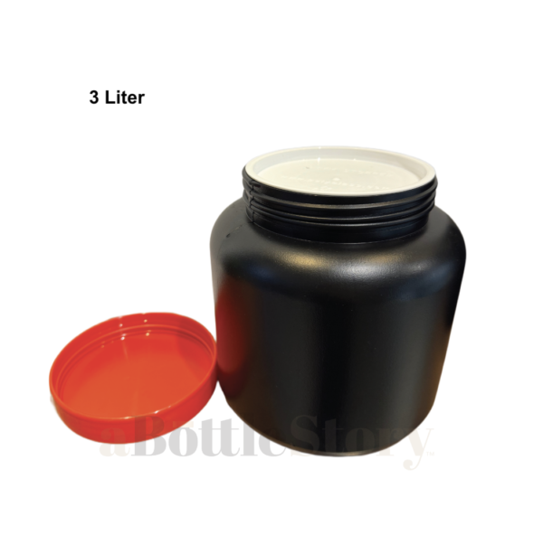 Wide Mouth HDPE Black Container - A Bottle Story